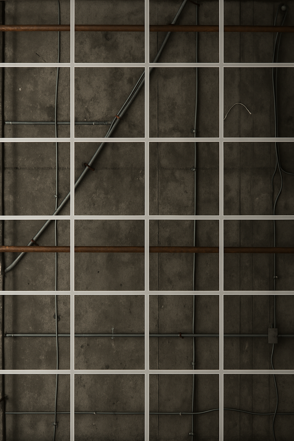 Hygienic and Moisture Resistant White Vinyl Faced 600x600mm Suspended